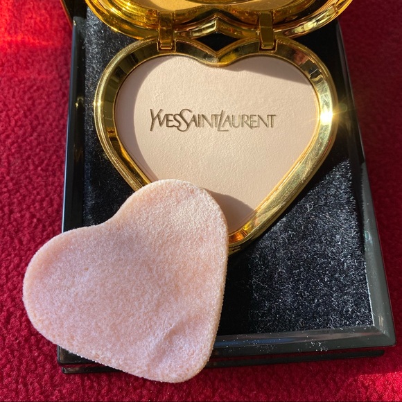 Yves Saint Laurent | Makeup | Rare Yves Saint Laurent Heart Shaped Gold ...